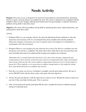 Fillable Online Needs Analysis: Definition, Importance ...