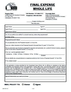 Fillable Online www.unitedhomelife.com UnitedHomeLife AgentInfoWelcome ...