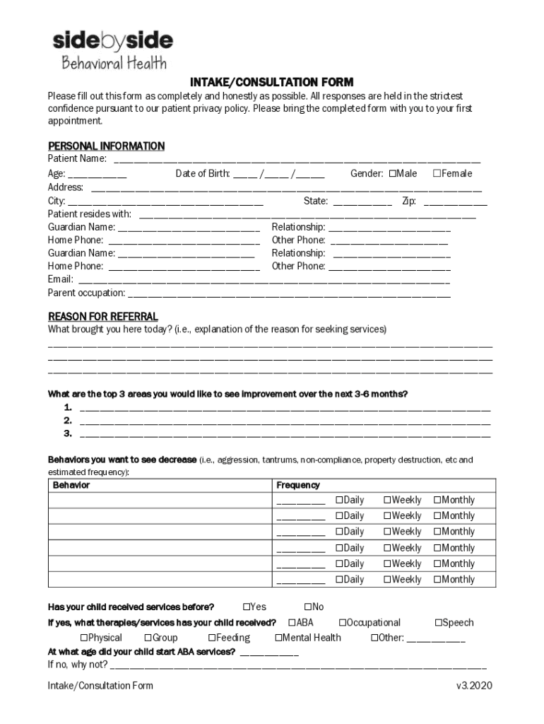Fillable Online Client Intake Forms & AgreementsAcuity SchedulingWhat ...