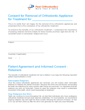 Fillable Online www.healthplex.comdocfnBraces Removal and Retainer ...