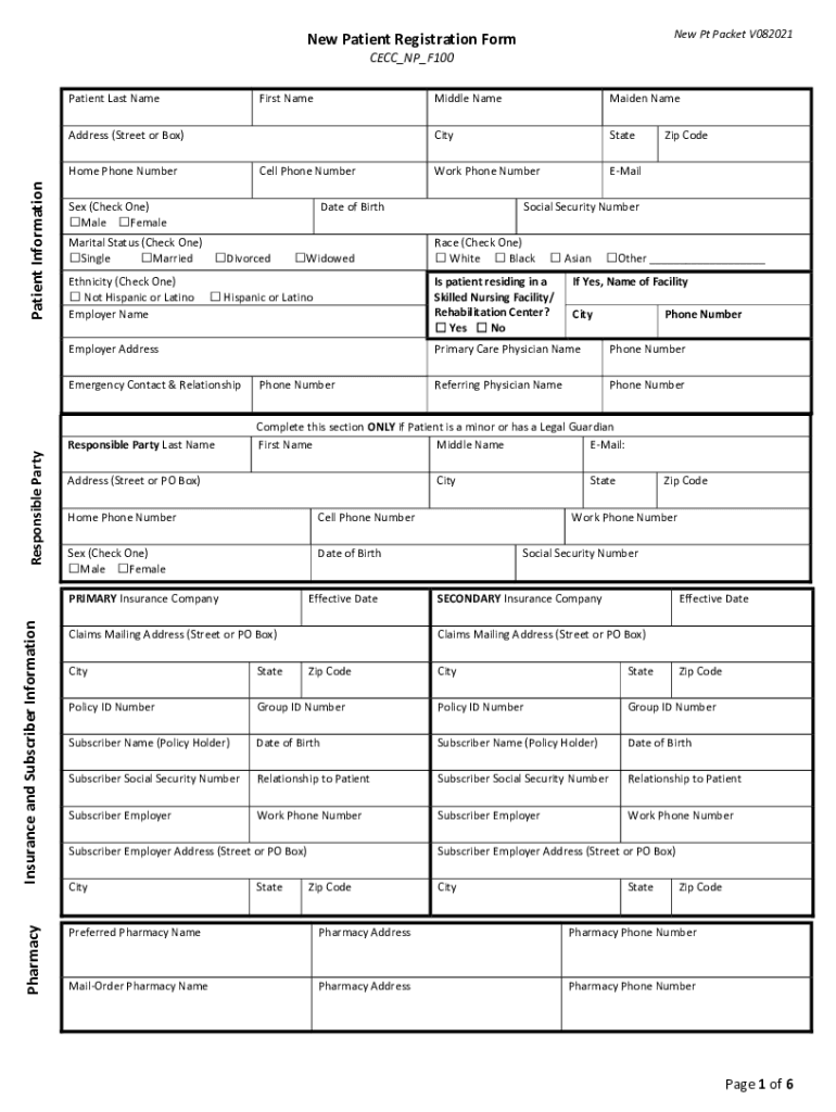 Fillable Online 23+ Patient Registration Form Templates - PDF ...