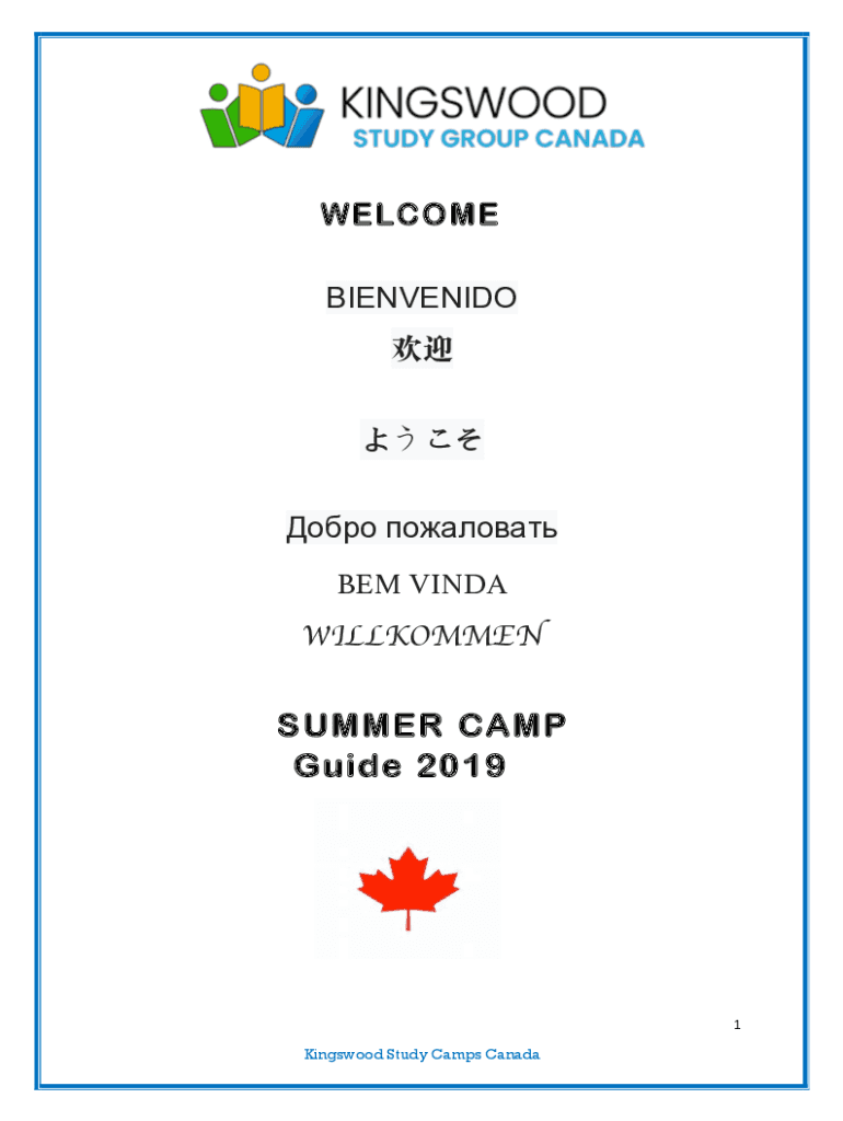 Fillable Online welcome! bienvenido! bienvenue! boa vinda! an ...