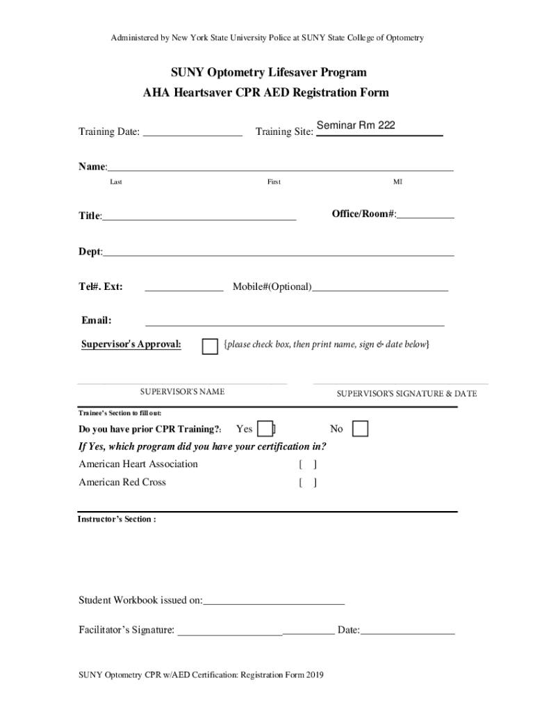 Fillable Online SUNY Lifesaver Program Fax Email Print - pdfFiller