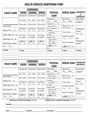 HEALTH SERVICES MONITORING - web gleamnshrc Doc Template | pdfFiller