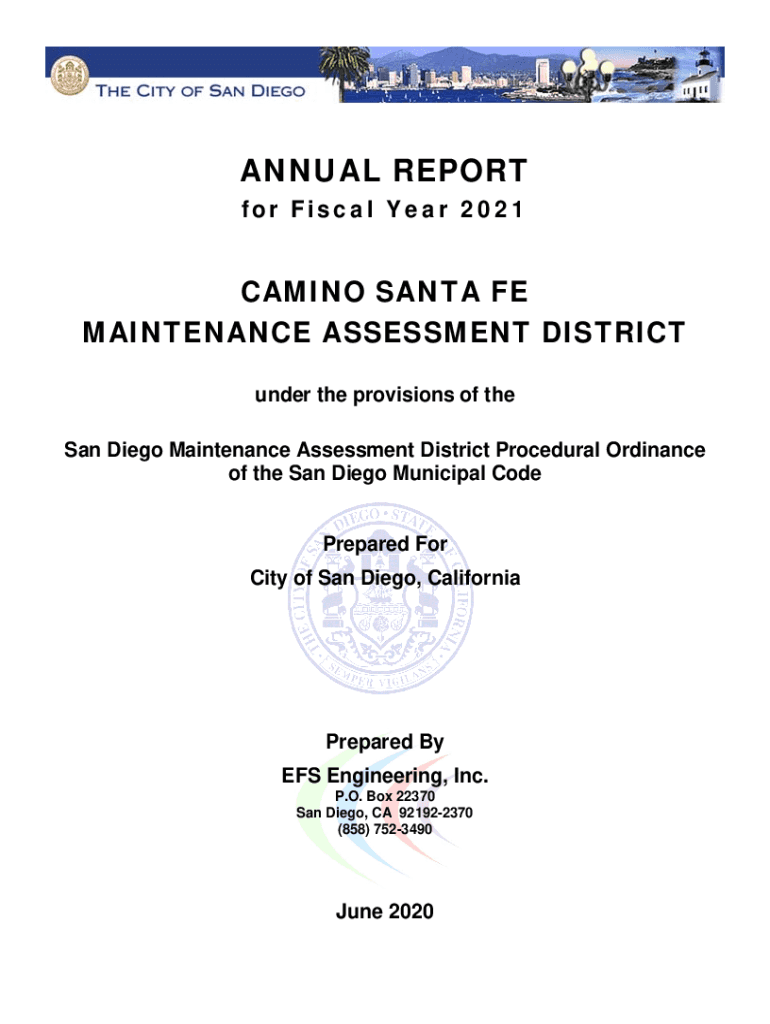 Fillable Online www.sandiego.govfilesmad23caminosantafefor Fiscal Year ...