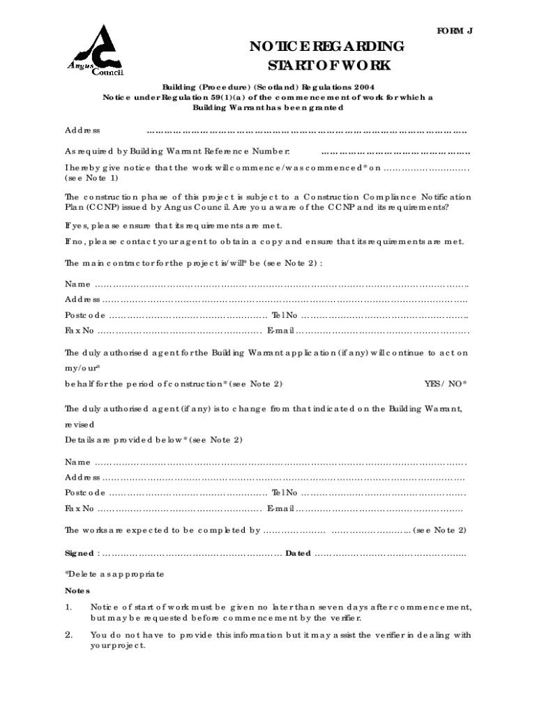 Fillable Online Start of Work Form Fax Email Print - pdfFiller