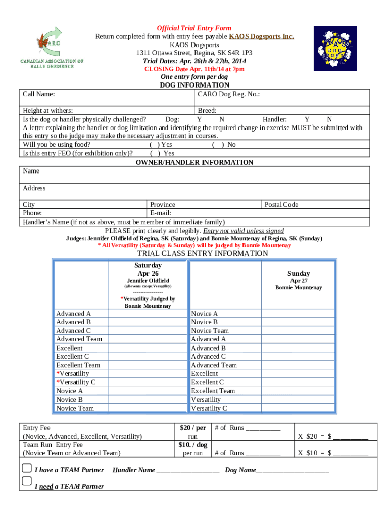 www.pdffiller.com436871614--Official-Trial Online Official Trial Entry ...
