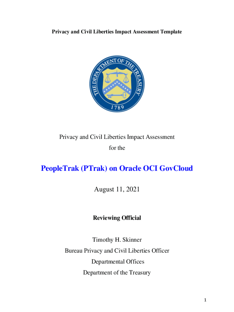 Fillable Online Privacy and Civil Liberties Impact Assessment for the ...