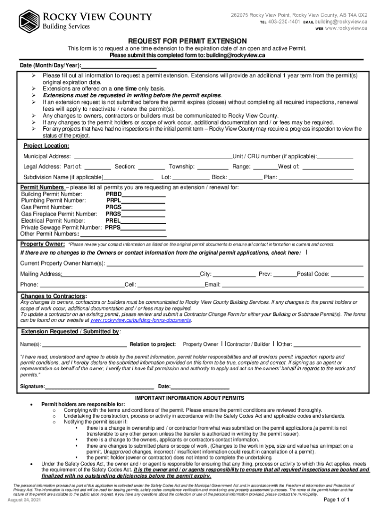 Fillable Online floridadep.govrequest-permit-time-extensionRequest for ...