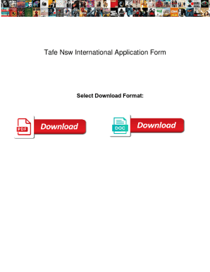 Fillable Online Tafe Nsw International Application Form. Tafe Nsw ...