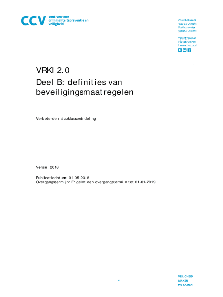 Fillable Online hetccv.nlfileadminBestandenVRKI 2.0 Deel B: definities ...