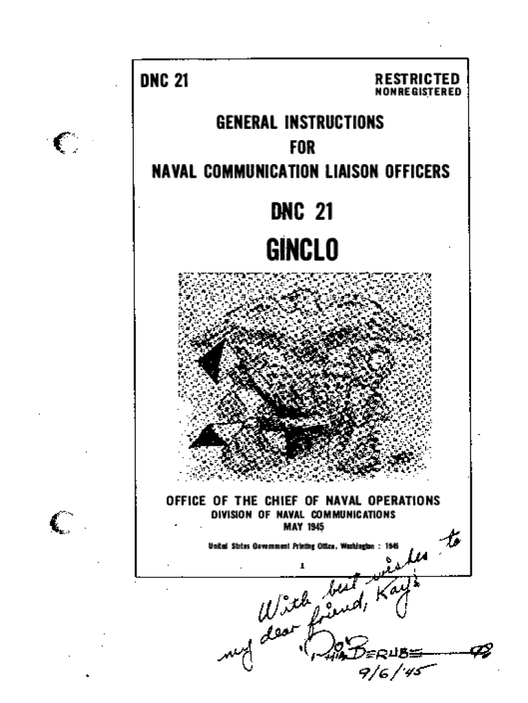 Fillable Online DNC 21 - General Instructions for Naval Communication ...