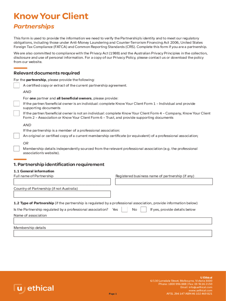 Fillable Online Know Your Customer: Quick Reference GuideKnow Your ...