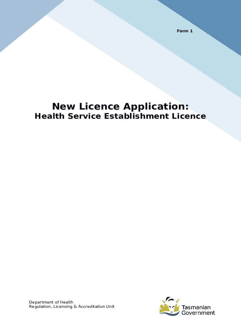 Fill - Free establishment Application for a licence to operate ... Doc ...