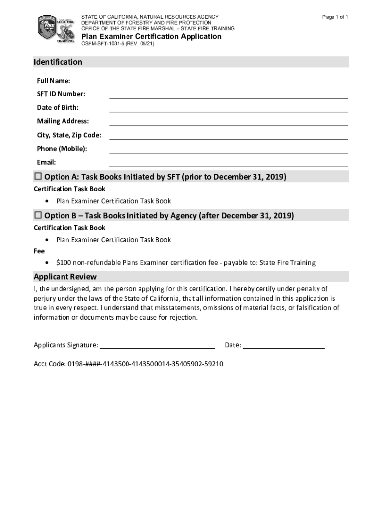 Fillable Online osfm fire ca Permits, Licenses, Certifications, and Registrations - CA ...
