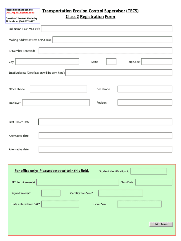 Fillable Online www.pdffiller.com388812666-class-1-registrationFillable ...