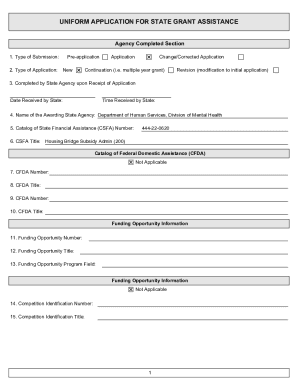 Fillable Online Grant FormsGRANTS.GOVGrant Application and Other Forms ...
