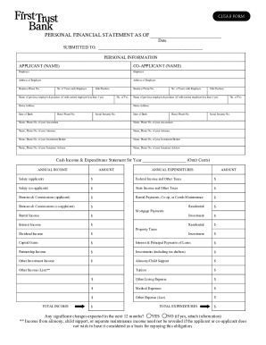 Fillable Online cocodoc.comcatalogpersonal-financial-statement15 ...