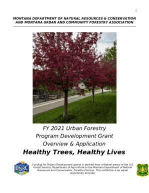 USDA FOREST SERVICE - REGION ONE - dnrc mt Doc Template | pdfFiller