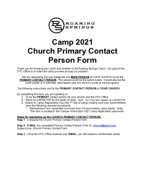 Fillable Online Primary Contact Person FormNational Institute of Food ...