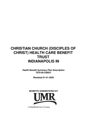 Fillable Online Christian Church Disciples of Christ Health Care ...