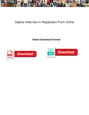 Digitizeindiagov - Fill Online, Printable, Fillable, Blank | pdfFiller