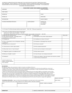 Fillable Online Medical Examination Report (MER) Form, MCSA-5875FMCSA ...