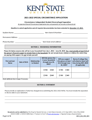 Fillable Online www.sfa.kent.eduDownloadFormsSpecCircDivIndep22232022 ...