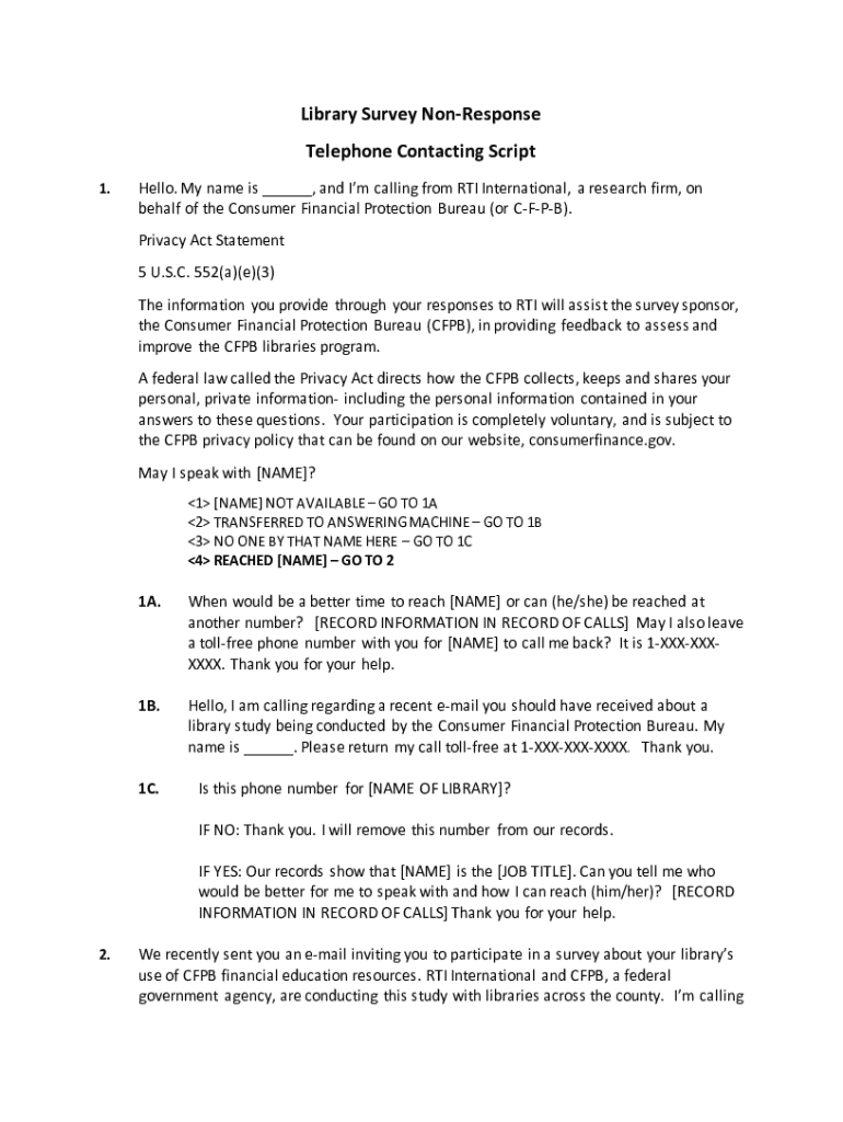 Fillable Online 4 Customer Service Telephone Scripts for ...