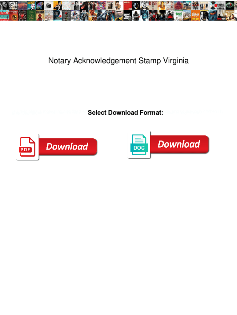 Fillable Online eforms.comnotary-acknowledgmentvaFree Virginia Notary ...