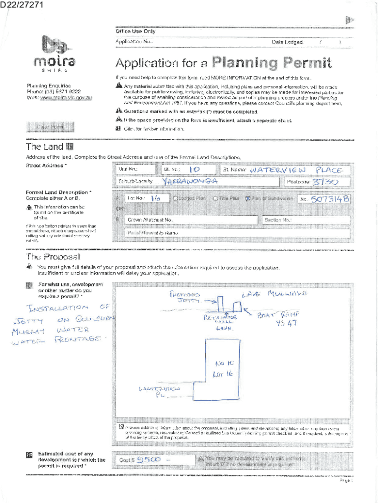 Fillable Online www.moira.vic.gov.au files sharedassetsApplication for ...