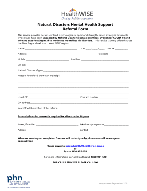 Fillable Online PDF Natural Disasters Mental Health Support Referral ...