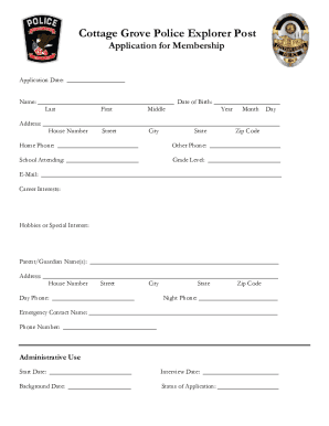 Fillable Online fill.ioCOTTAGE-GROVE-POLICE-DEPARTMENT-CITIZENFill ...