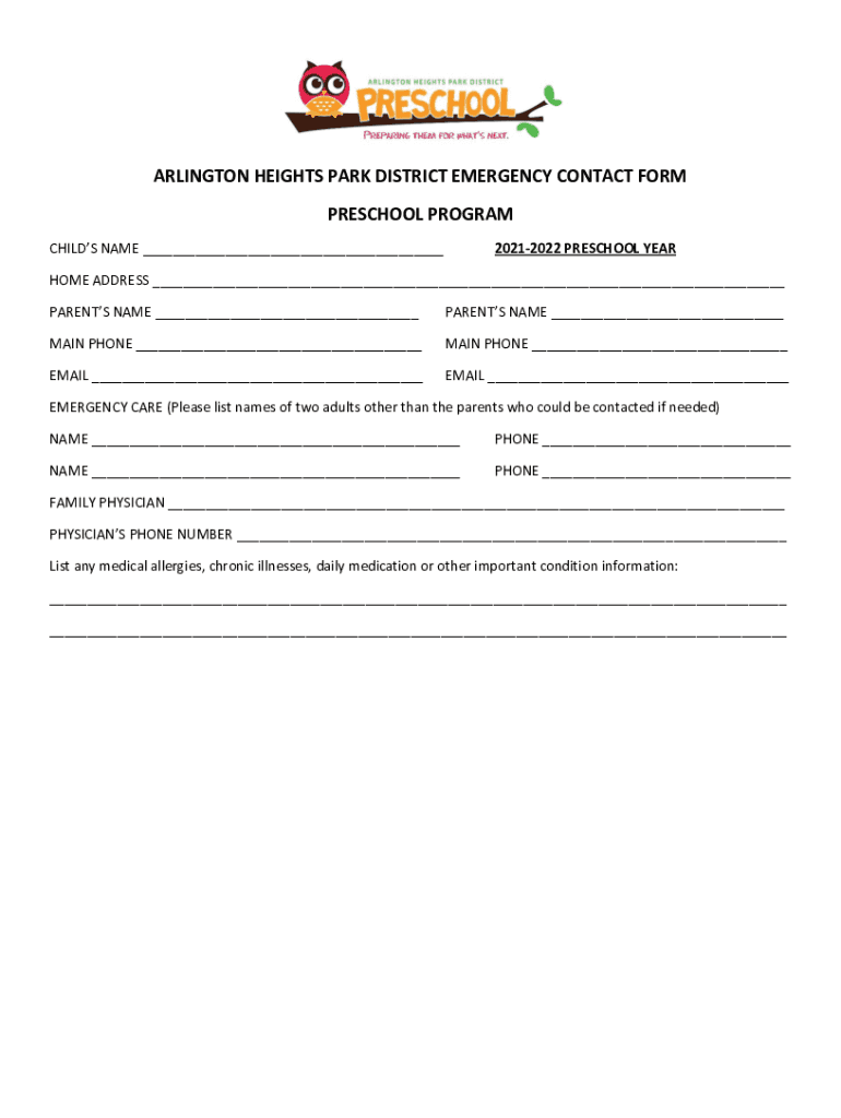 Fillable Online www.ahpd.orgprogramscap-before-after-schoolChildren at Play (CAP)Arlington ...