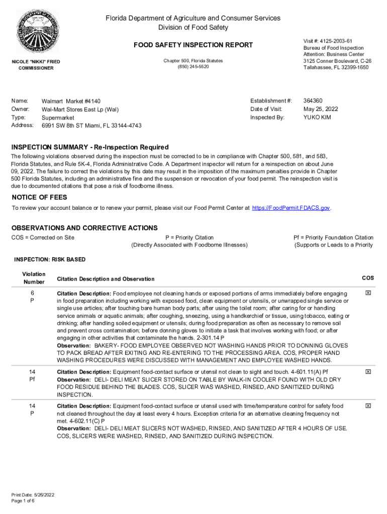 Fillable Online foodpermit.fdacs.govReportsSearchFoodEntitySearch Food ...