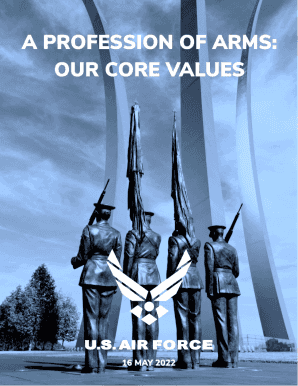 Fillable Online A Profession of Arms: Our Core Values Fax Email Print ...
