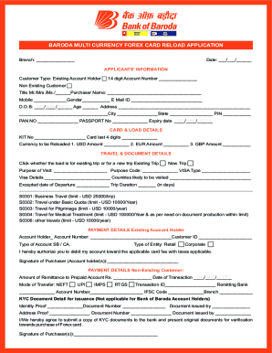 Fillable Online CRN 171 Application forms Forex Card.cdr Fax Email ...