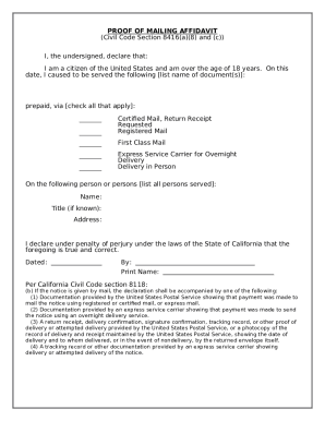 Proof of Mailing Affidavit.4.12.17 (SF033329).DOCX Doc Template | pdfFiller