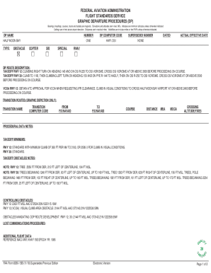 Fillable Online FAA Form 8260-15B, Graphic Departure Procedures (DP ...