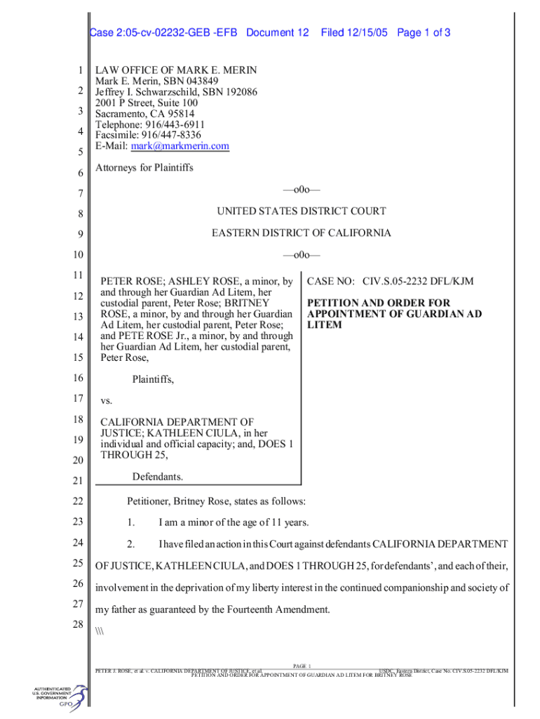 Fillable Online archive.orggovMark E. Merin (State Bar No. 043849) Paul ...