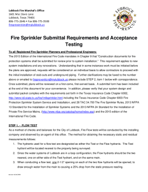 Fillable Online ci.lubbock.tx.us storage imagesFire Sprinkler Submittal ...
