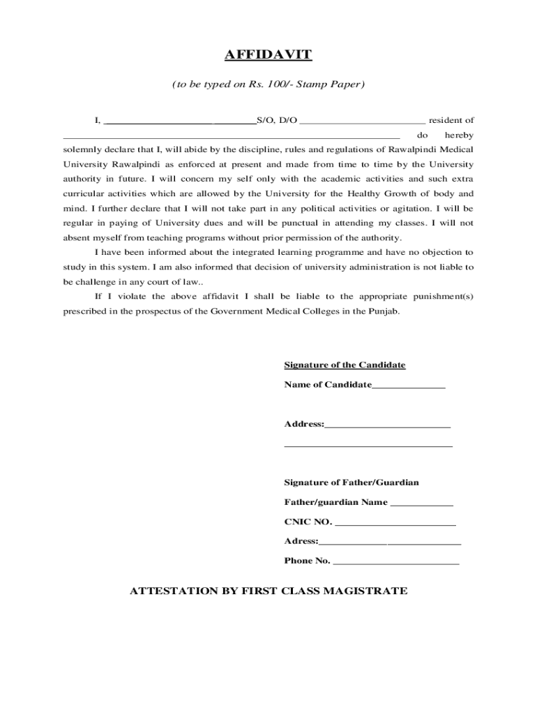 Fillable Online Is Affidavit required to be on stamp paper? - AOS & CP ...