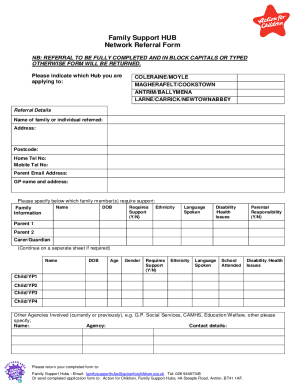 Fillable Online cypsp hscni docest.comfamily-support-hub-referral ...