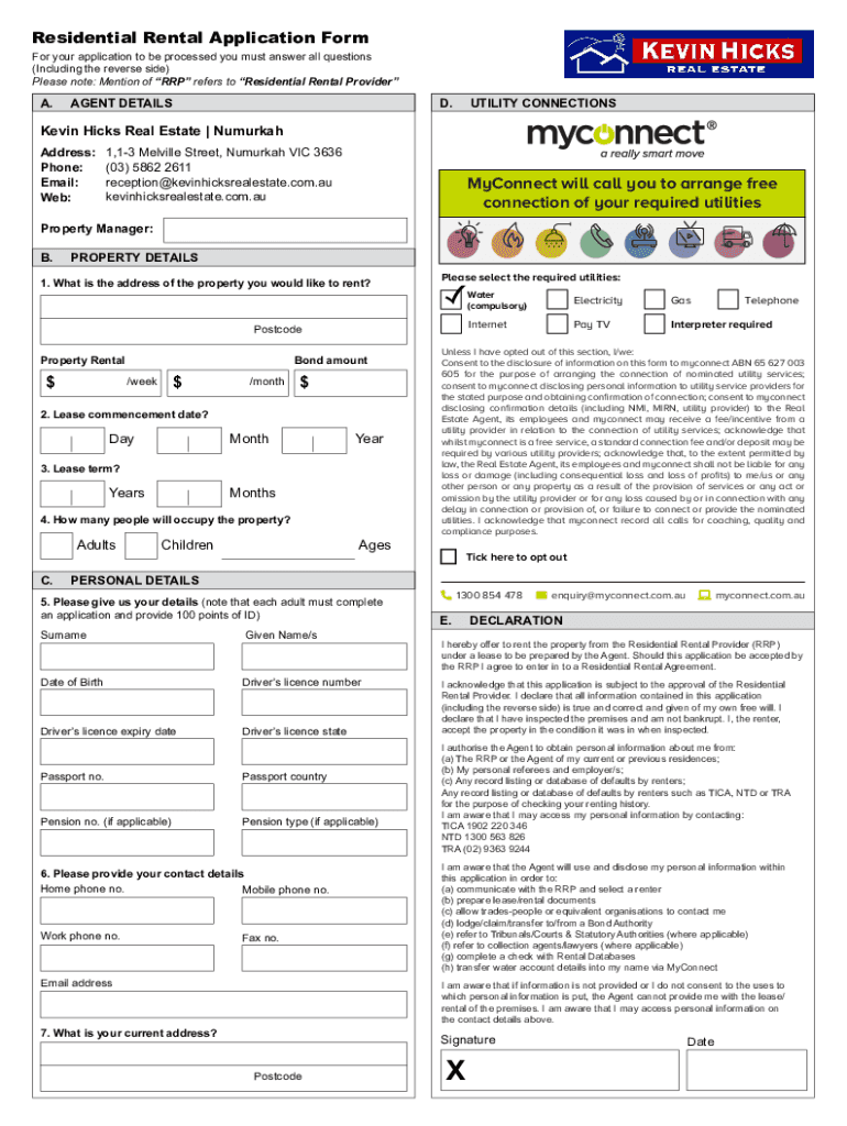 Fillable Online s3-ap-southeast-2.amazonaws.comzenusubzeroResidential Application Form For your ...