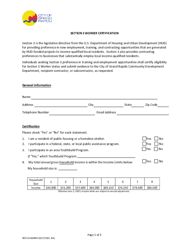 Fillable Online www.hud.govsection3Section 3 - HUD.gov / U.S ...