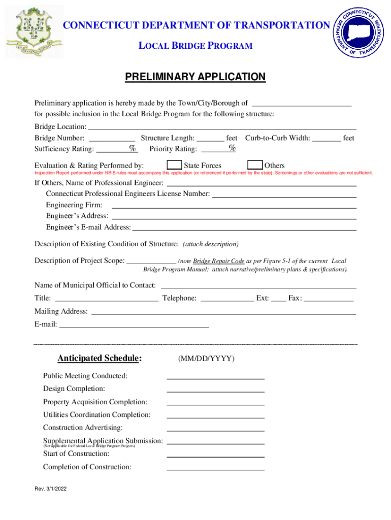 Fillable Online www.templateroller.comgroup15176"Preliminary Application Form - Local Bridge ...