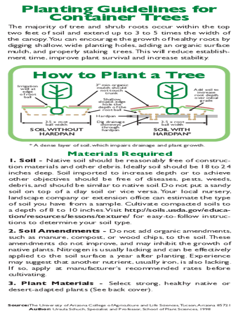 Fillable Online Tree Planting Brochure and Rebate Form Fax Email Print ...