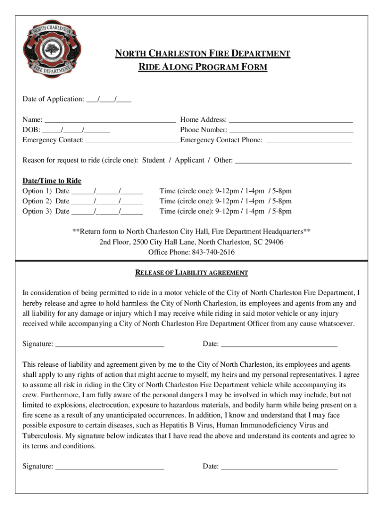 Fillable Online www.northcharleston.orgwp-contentuploadsNORTH ...