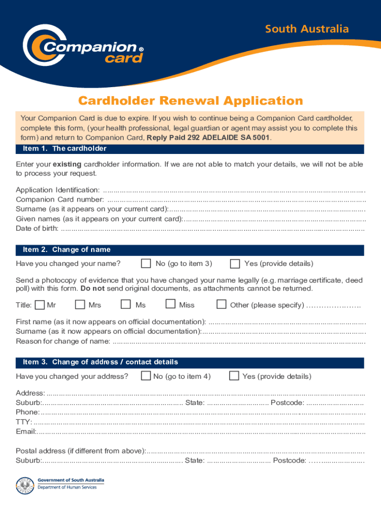 Fillable Online www.communityservices.act.gov.audataassetsACT Companion ...