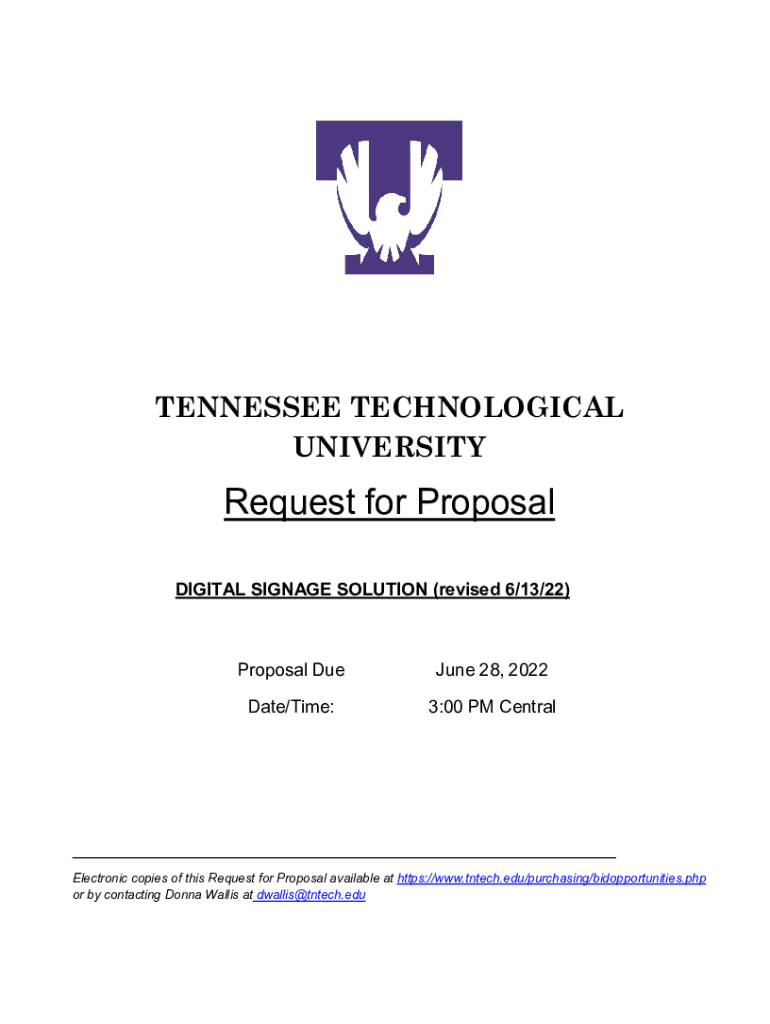 Fillable Online www.tntech.eduresearchpdfProposal Endorsement Form - tntech.edu Fax Email Print ...